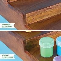 China BAMBOO 3-Tier Waterproof Non Skid Shelf Wooden Spice Rack Organizer for Kitchen Design for sale