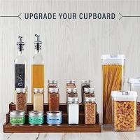 China BAMBOO 3-Tier Waterproof Non Skid Shelf Wooden Spice Rack Organizer for Kitchen Design for sale