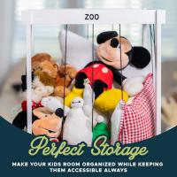 China Ball Storage Animal Zoo Cage Organizer Functional Design for Stuffed Plush Toy Holder for sale