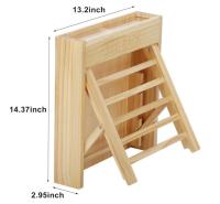 China Stylish Look Wall Mounted Wooden Tie Organizer Belt Hanger Tie Holder for Space Saving for sale