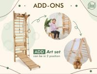 China 202405 Swedish Ladder 4in1 Toddler Climbing Gym with Triangle Climber and Kids Table for sale