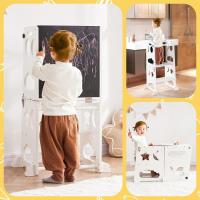 China Children Kitchen Step Stool Learning Standing Tower with Adjustable Platform Mail Packing for sale