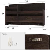 China Wall Mounted Shelf Clothes Hanging Key Holder for Wall Decorative Customized Logo for sale