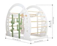 China Montessori Climbing Bed with Climbing Wall Modern Design Kids Play Bed Frame by OEM for sale