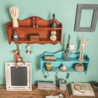 China Customized Design Wood Shelf Key Holder and Entryway Mail Organizer for Wall Mounting for sale