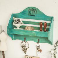 China Customized Design Wood Shelf Key Holder and Entryway Mail Organizer for Wall Mounting for sale