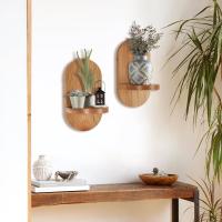 China Functional Multifunction Design Wooden Floating Shelves for Home Office Display for sale