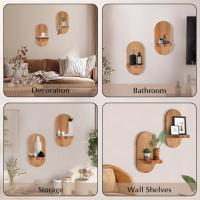 China Functional Multifunction Design Wooden Floating Shelves for Home Office Display for sale