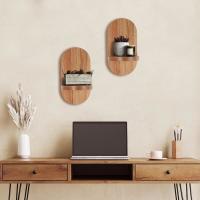 China Functional Multifunction Design Wooden Floating Shelves for Home Office Display for sale