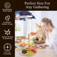 China Party Display Stand Wooden Cupcake Tower Set with Customized Logo and Foldable Stand for sale