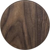 China Cup holder mat 4 Inch Natural Bamboo Eco-Friendly Wooden Coasters with Metal Holder for sale