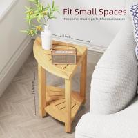 China NO Folded Bamboo Bathroom Shower Stool with Shelf The Ultimate Bathroom Essential for sale