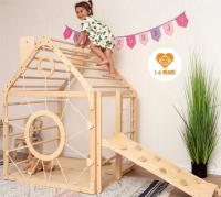 China Mobile Toddler Climbing Gym with Printing and Optional Waldorf Rope Accessories for sale