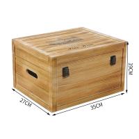 China Customized Logo Acceptable Custom Handmade 6 Bottles Wooden Wine Gift Boxes Hinged Box for sale