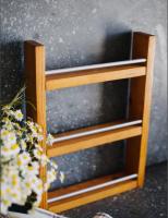 China Custom Wooden Spice Storage Shelf Wall Mount for Your Kitchen Style and Functionalit for sale