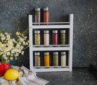 China Custom Wooden Spice Storage Shelf Wall Mount for Your Kitchen Style and Functionalit for sale