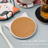 China Modern Design Ceramic Coasters in Various Shapes and Colors for Table Decoration for sale