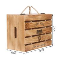 China 2-6 Bottles Solid Wood Wine Box for Gift Custom Order Accepted Immediately for sale
