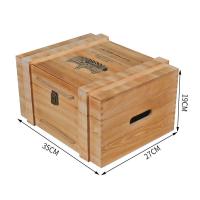 China 2-6 Bottles Solid Wood Wine Box for Gift Custom Order Accepted Immediately for sale