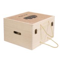 China 2-6 Bottles Solid Wood Wine Box for Gift Custom Order Accepted Immediately for sale