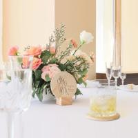 China Engraved Eco Friendly Wood Coasters for Table Decoration Accessories Stocked Mats Pads for sale