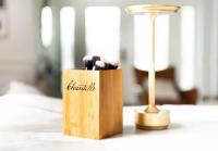 China Office Table Storage Container Box Holder for Pens and Pencils in Modern Wooden Style for sale