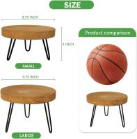 China Mail Packing Y Round Wooden Plant Stand for Displaying in Modern Interiors for sale