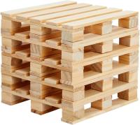China Wood plain color 3.9 X 3.9 In Custom Logo Size Square Mini Pallet Natural Cup Mat for sale