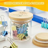 China Wooden Plain Color Bamboo Jar Lids With Silicone Sealing Rings Easy Open End Design for sale