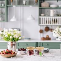 China Wooden Plain Color Bamboo Jar Lids With Silicone Sealing Rings Easy Open End Design for sale