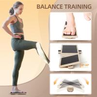 China Balance Board Training Non-Slip Wood Wobble Board for Ankle Strengthener Exerciser for sale