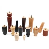 China Custom Oak Tapered Solid Round Side Dining Coffee Wood Legs for Table Furniture Sale for sale