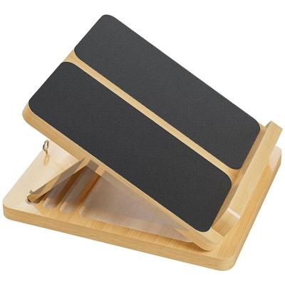 China Adjustable Incline Board for Calf Stretching and Ankle Flexibility Wooden Slant Board for sale