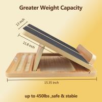 China Adjustable Incline Board for Calf Stretching and Ankle Flexibility Wooden Slant Board for sale