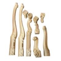China Solid Wood Furniture Feet for Table Sofa Couch Chair Unfinished Carved Hardwood Legs for sale