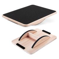 China Professional Wooden Balance Board for Leg Workout High Quantity Anti-Slip Rocker Board for sale