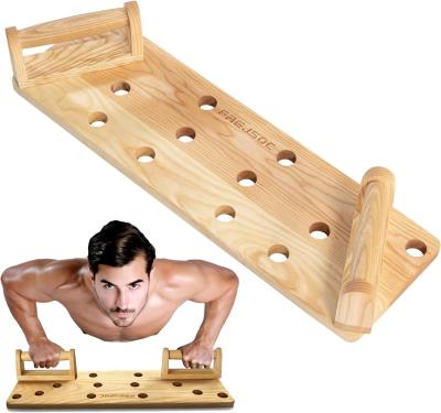 China Original Patent Design Wooden Push Up Board High Quantity Stands for Strength Training for sale