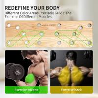 China Original Patent Design Wooden Push Up Board High Quantity Stands for Strength Training for sale