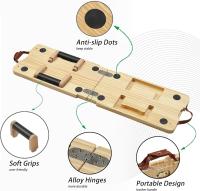 China Customized Design Solid Wooden Push Up Board Kit with Plate Bar Resistance Bands Sets for sale