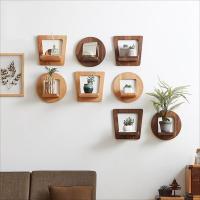 China Indoor Plant Stand Wooden Plant Hanger Rustic Display Shelf with Customized Logo for sale