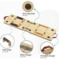 China Customized Design Solid Wooden Push Up Board Kit with Plate Bar Resistance Bands Sets for sale