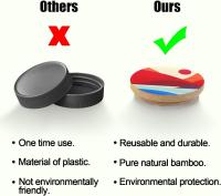 China 8 Pack Silicone Sealing Rings with Custom Size Colorful Boho Patterns and Bamboo Lids for sale