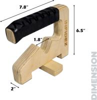 China Wooden Pull Up and Push Up Handles Resistance Band Holder Non-slip Calisthenics Equipment for sale
