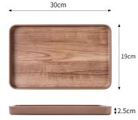 China Customized Wooden Serving Tray in Your Choice or Plain Color for Modern Kitchen Storage for sale