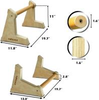 China 20x12 inch Wooden Parallettes and Push Up Bars for Non-Slip Gymnastic Handstand Workouts for sale