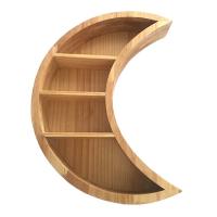 China Living Room Furniture Wall Mounted Floating Moon Crystal Shelf for Essential Oil Storage for sale