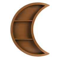China Living Room Furniture Wall Mounted Floating Moon Crystal Shelf for Essential Oil Storage for sale