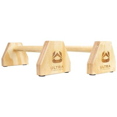 China OEM/ODM 202405 Ultra Fitness Wood Parallettes Set for L Sits and Handstand Push ups for sale