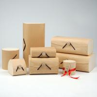 China Sturdy Solid Wood Cork Bark Storage Box Tea Wooden Case Birch Jewelry Wood Veneer Boxes for sale