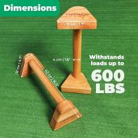 China Customized Logo Wooden Muscle Push up Stands for Calisthenics Workout Gym Equipment for sale
